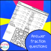 Partitioning Shapes into Equal Parts Color By Number Worksheets ...
