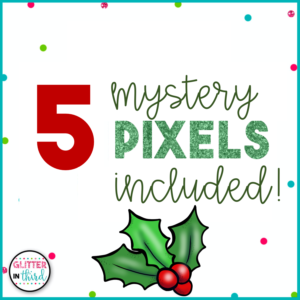 Christmas Multiplication & Division Pixel Art Activities - Glitter in Third