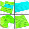 Conjunctions Grammar Interactive Notebook Activities - Glitter in Third