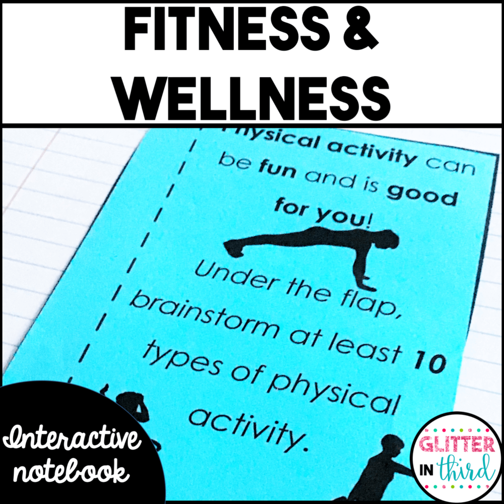Physical Activity, Health and Fitness activities Interactive Notebook ...