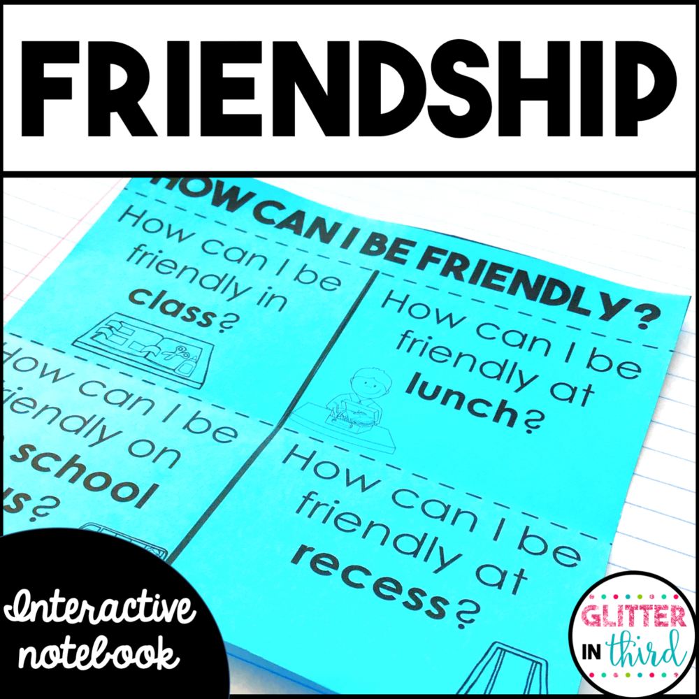 Friendship Skills and Kindness Interactive Notebook Activities ...