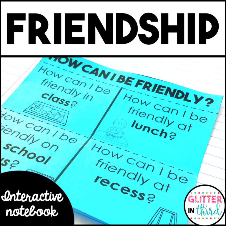 Friendship Skills and Kindness Interactive Notebook Activities ...