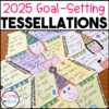 New Year 2025 Goal Setting Tessellation Craft Activity & Lesson Plan ...