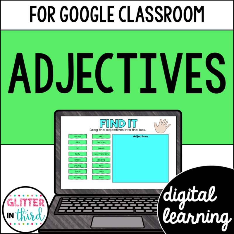 Adjectives Activities Slides for Google Classroom Digital Resources ...