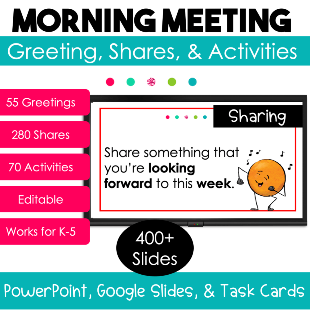 Editable Morning Meeting Slides to Make Your Mornings Stress-Free ...