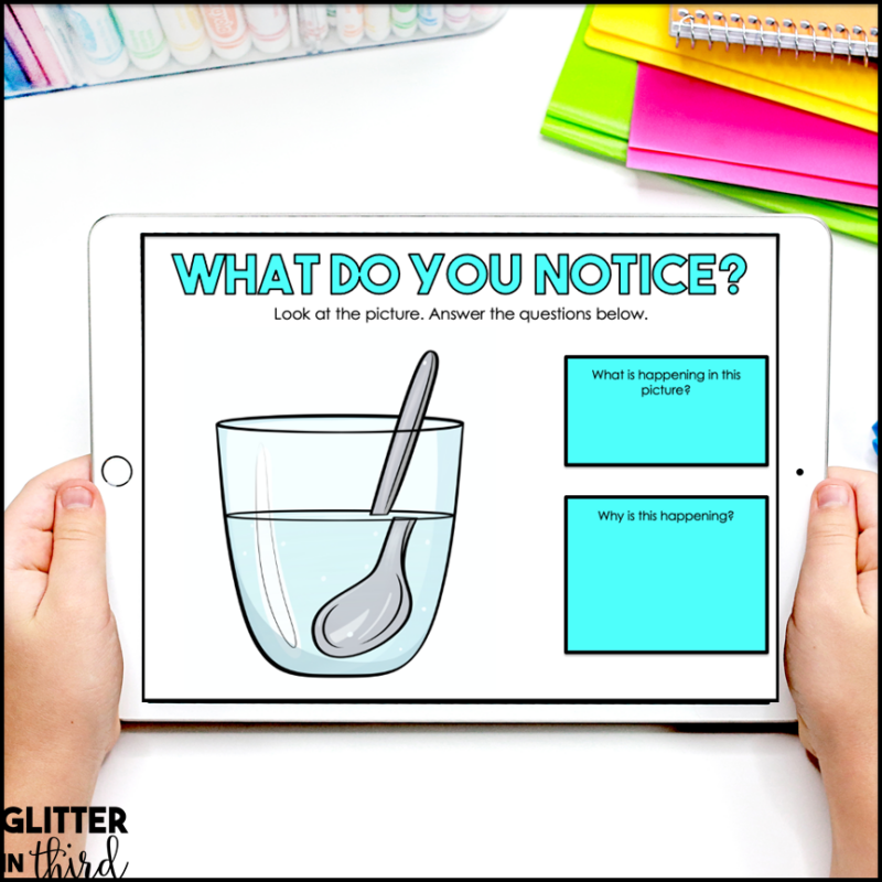 Reflection and Refraction Activities & Reading Passages for Google Classroom - Glitter in Third