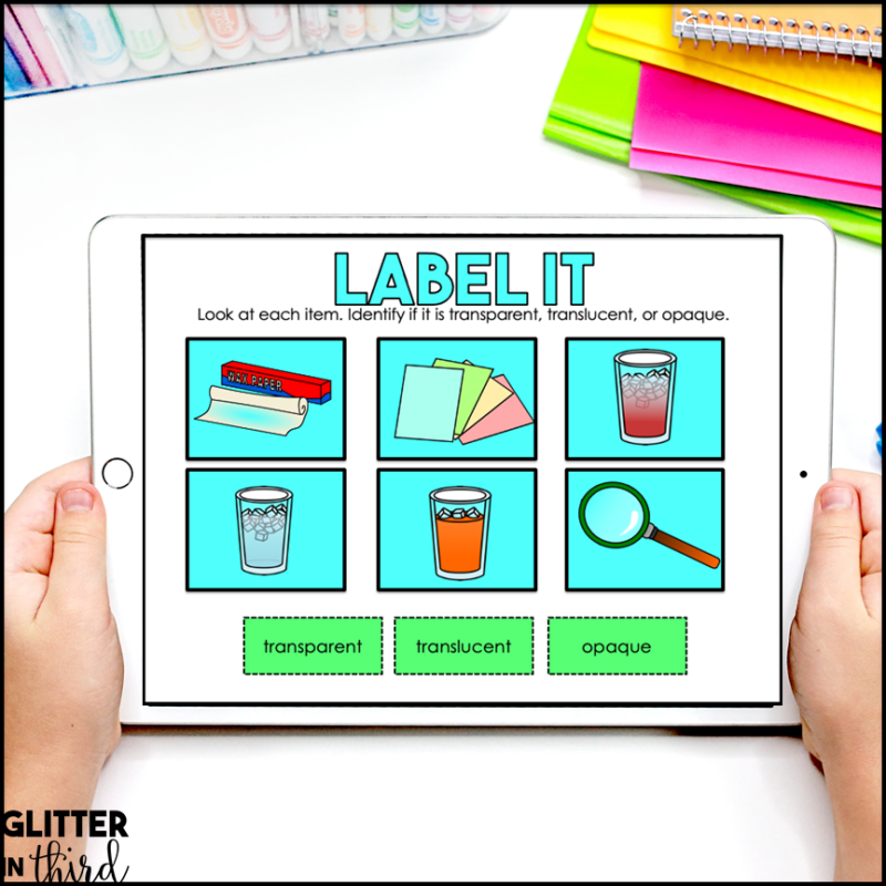 Transparent, Translucent, & Opaque Light Activities & Reading Passages ...