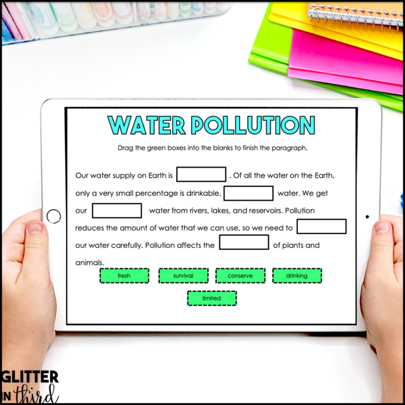 Water Pollution & Water Conservation Activities & Reading Passages for ...