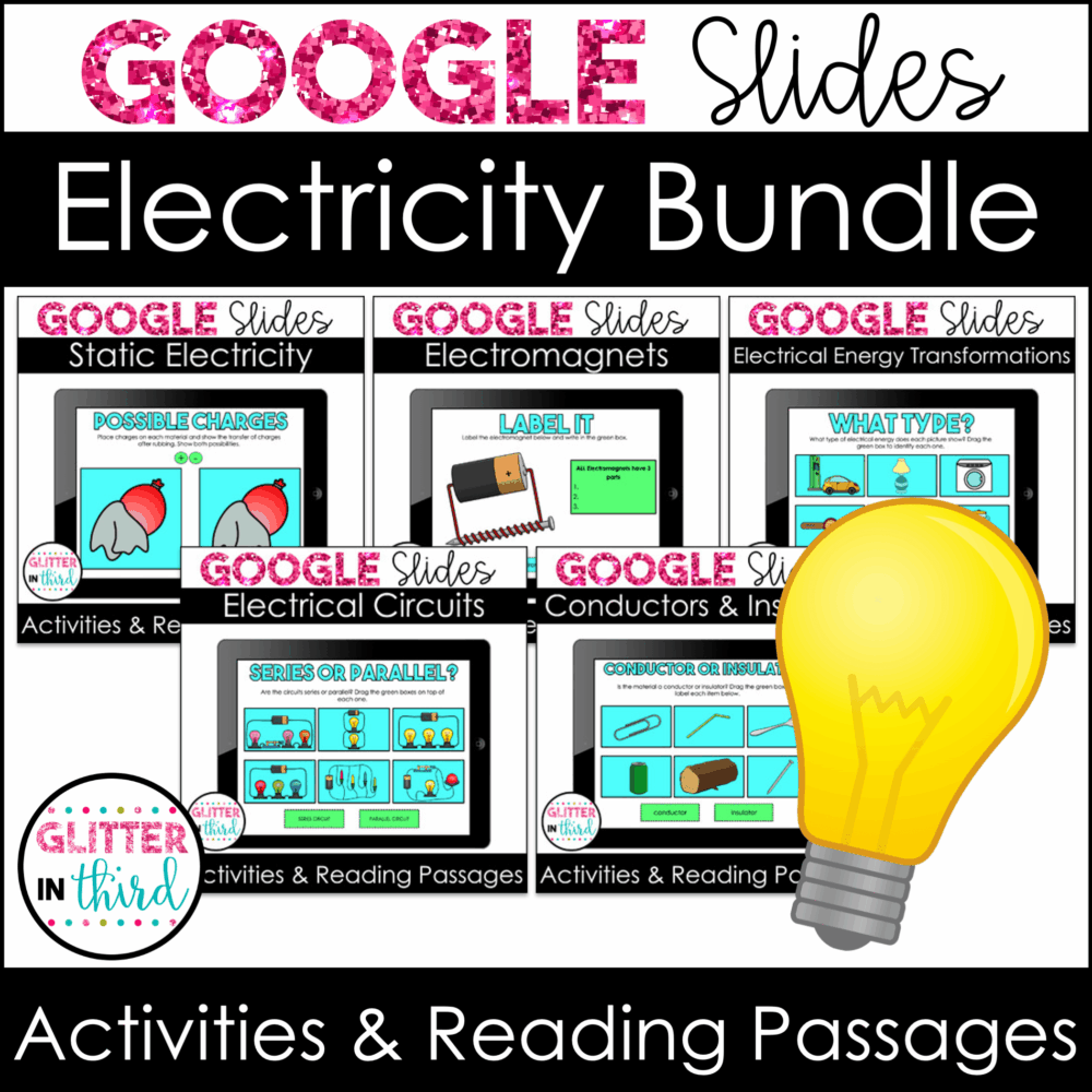 Electricity Activities & Reading Passages for Google Slides BUNDLE ...