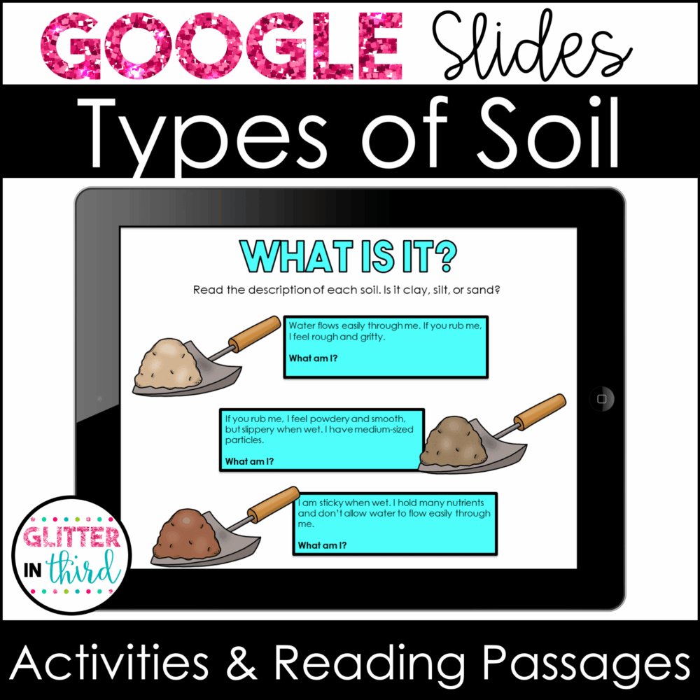 Types of Soil Activities & Reading Passages for Google Classroom ...