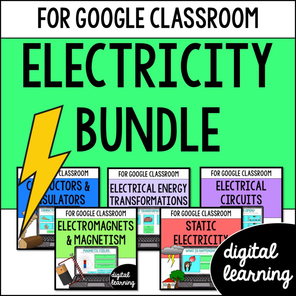 Electricity Activities & Reading Passages for Google Slides BUNDLE ...