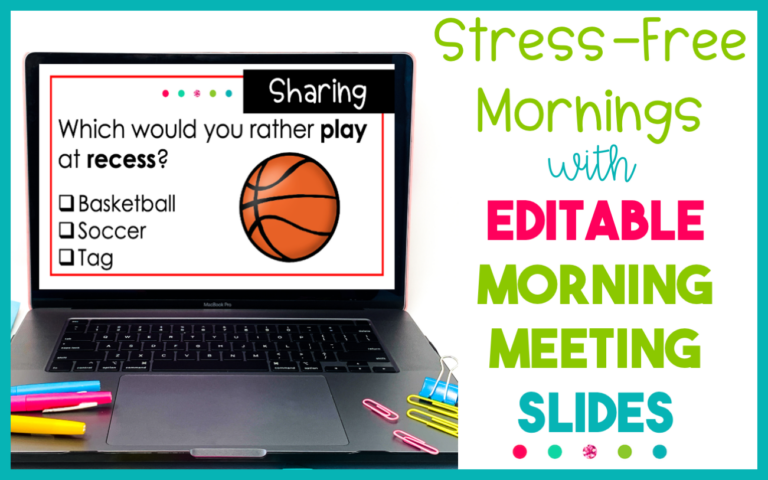Editable Morning Meeting Slides to Make Your Mornings Stress-Free ...