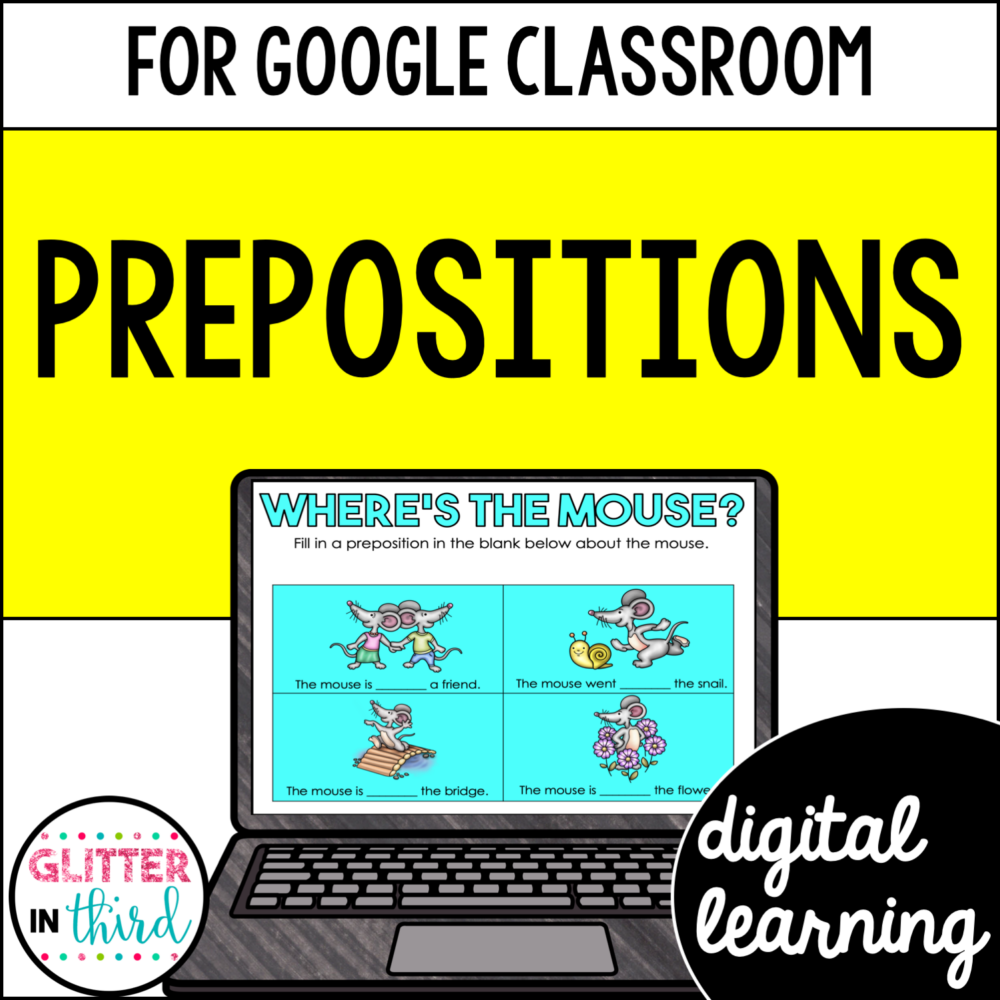 Prepositions Activities for Google Classroom Digital Resources ...
