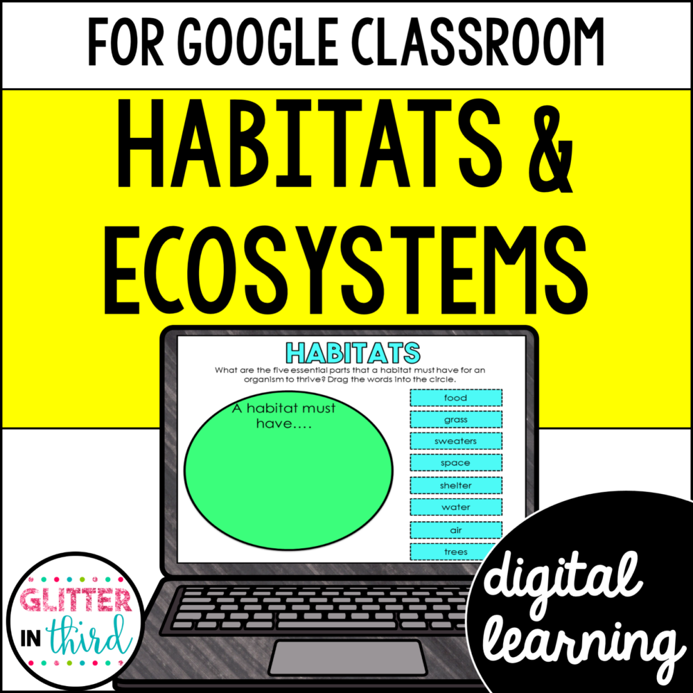 Animal Habitats & Ecosystems Activities & Reading Passages for Google ...