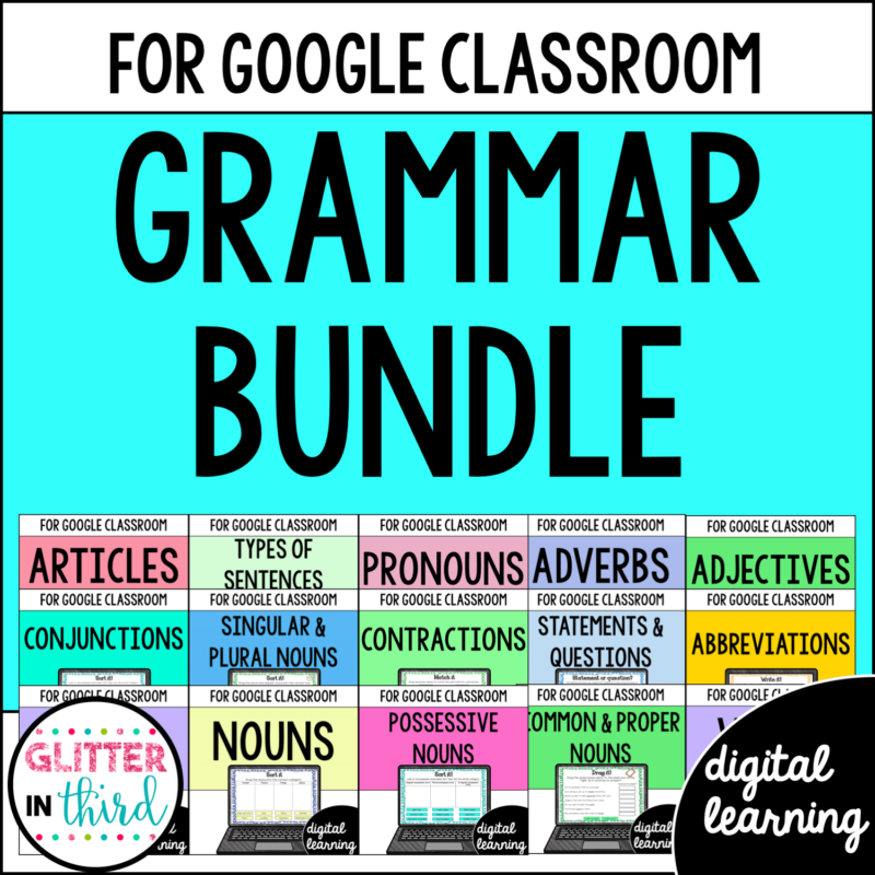 Pronouns Activities for Google Classroom Digital Resources - Glitter in ...