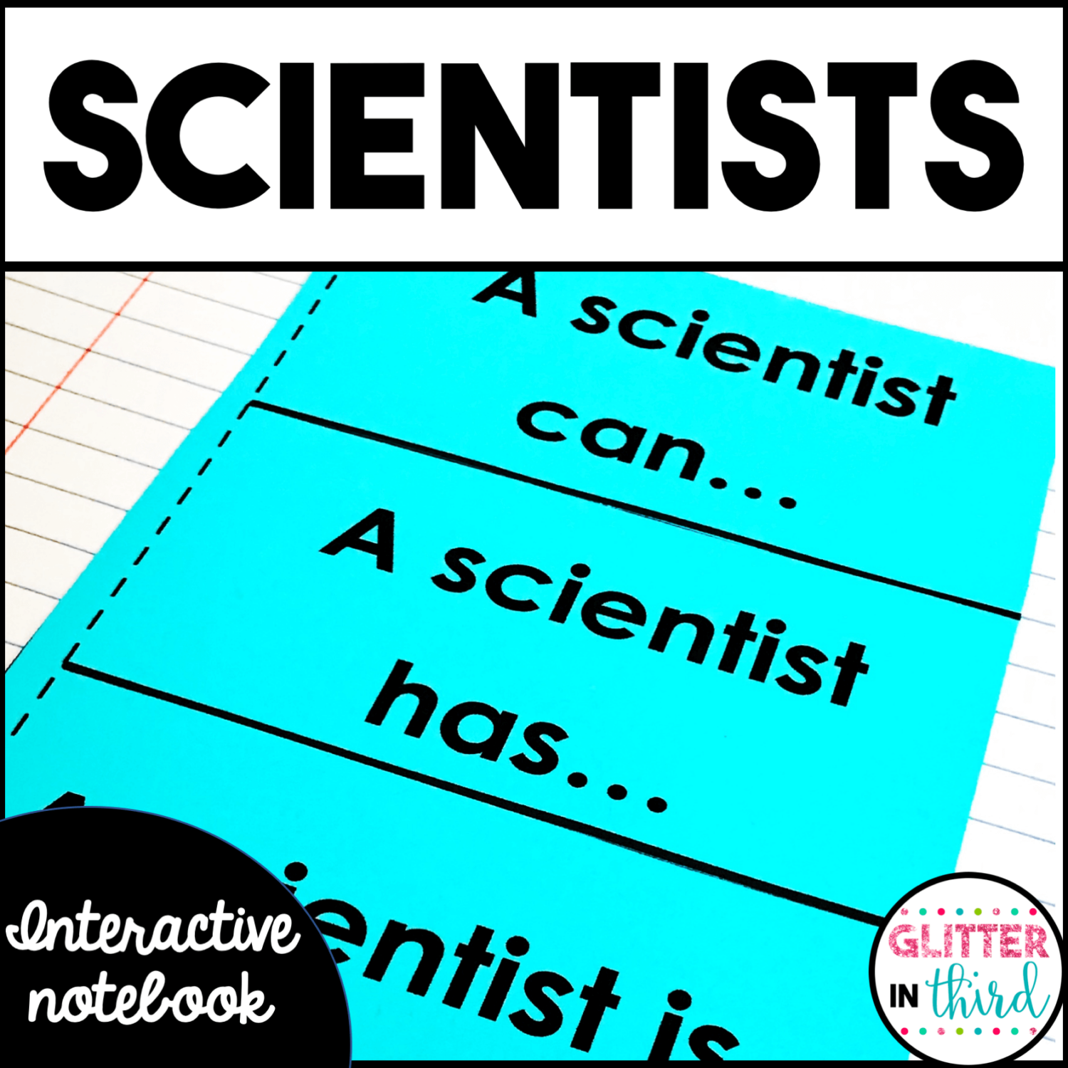 3rd Grade Science Interactive Notebook Activities Bundle - Glitter in Third