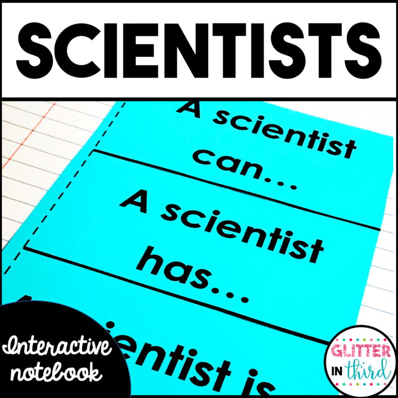 3rd Grade Science Interactive Notebook Activities Bundle - Glitter in Third