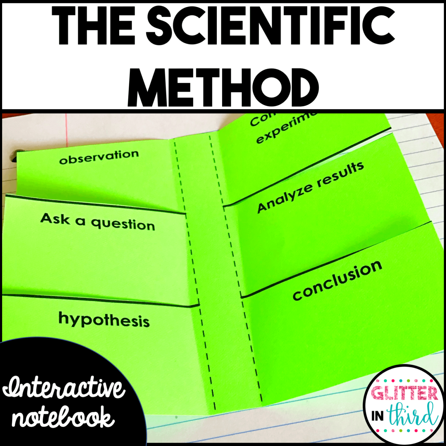 3rd Grade Science Interactive Notebook Activities Bundle - Glitter in Third
