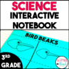 3rd Grade Science Interactive Notebook Activities Bundle - Glitter in Third