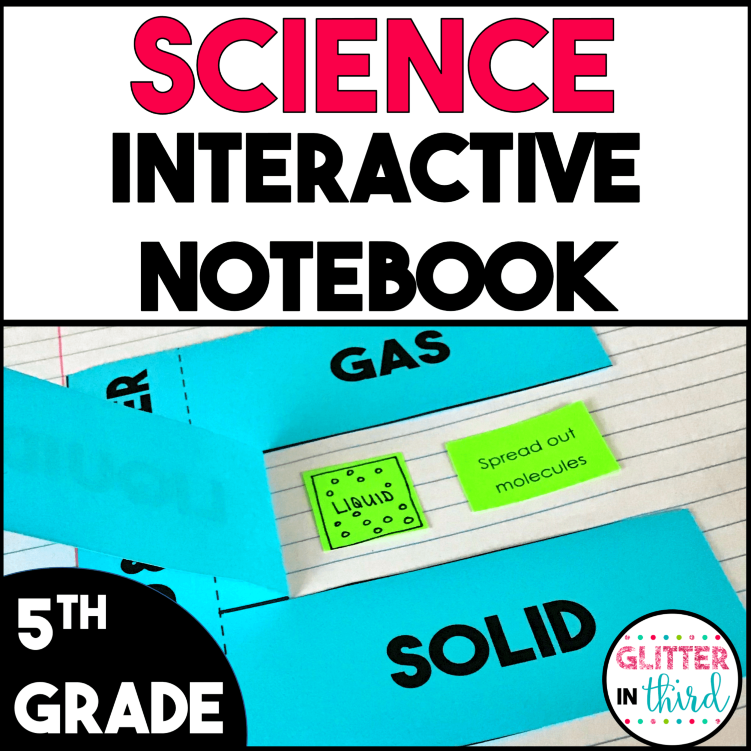 Friction Activities Interactive Notebook - Glitter in Third