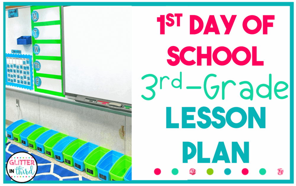 First Day of 3rd Grade Lesson Plan (That Keeps Things Calm and Fun ...
