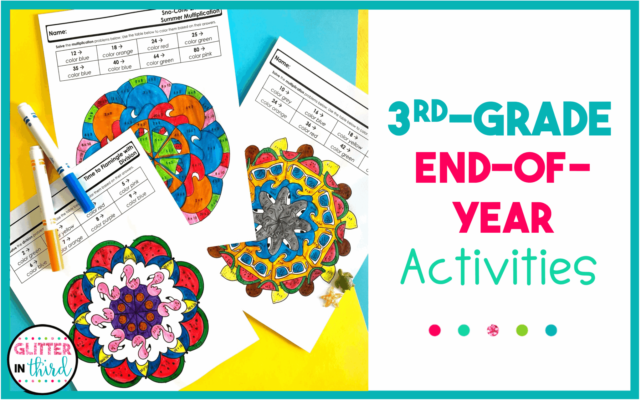 10 Low-Prep End of Year Activities for 3rd Grade - Glitter in Third