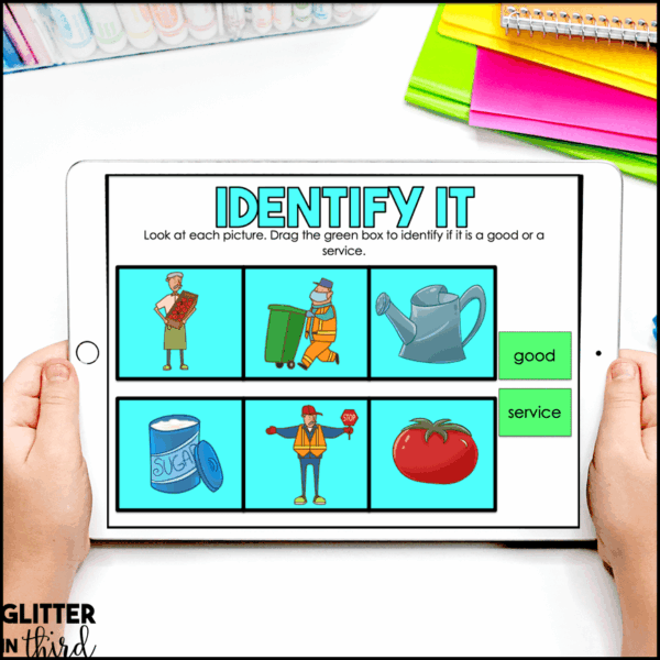 Goods and Services Sort & Activities for Google Classroom Economics ...
