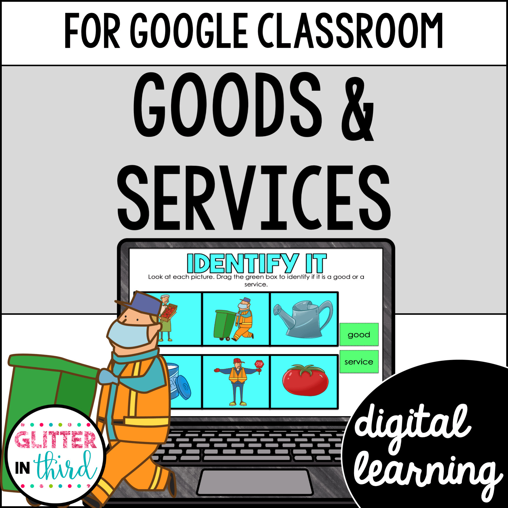 Goods and Services Sort & Activities for Google Classroom Economics ...
